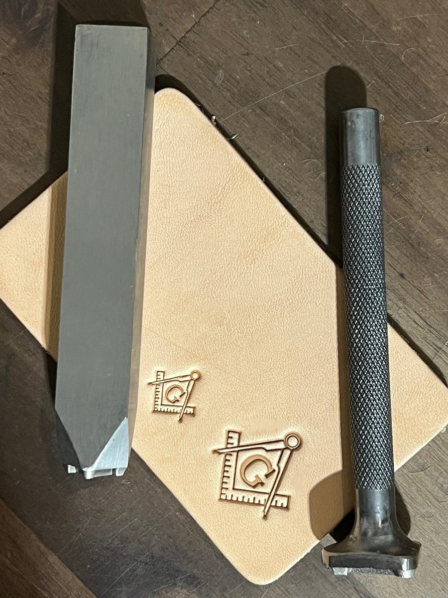 Square & Compass - Leather – Steel Stamps Inc.