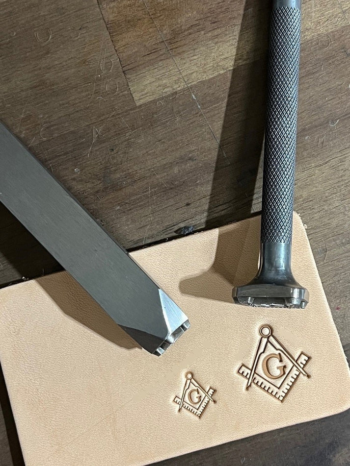 Square & Compass - Leather – Steel Stamps Inc.
