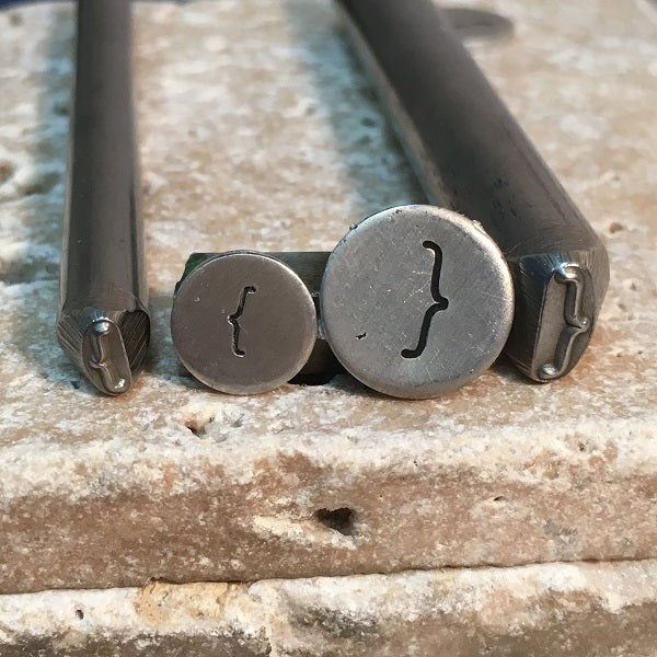 Stylized Bracket Left and right – Steel Stamps Inc.
